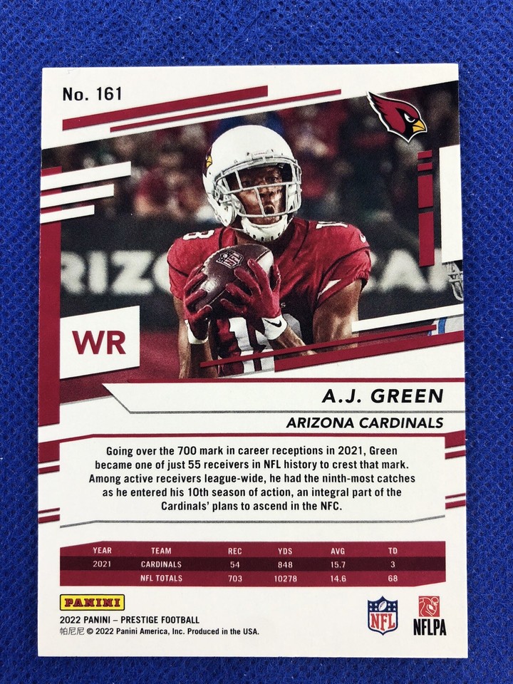 2022 #161 AJ Green Panini Prestige Football | eBay
