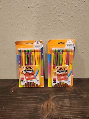 (2x) BIC Xtra Strong 0.9 mm Mechanical Pencils Assorted Barrel Colors ...