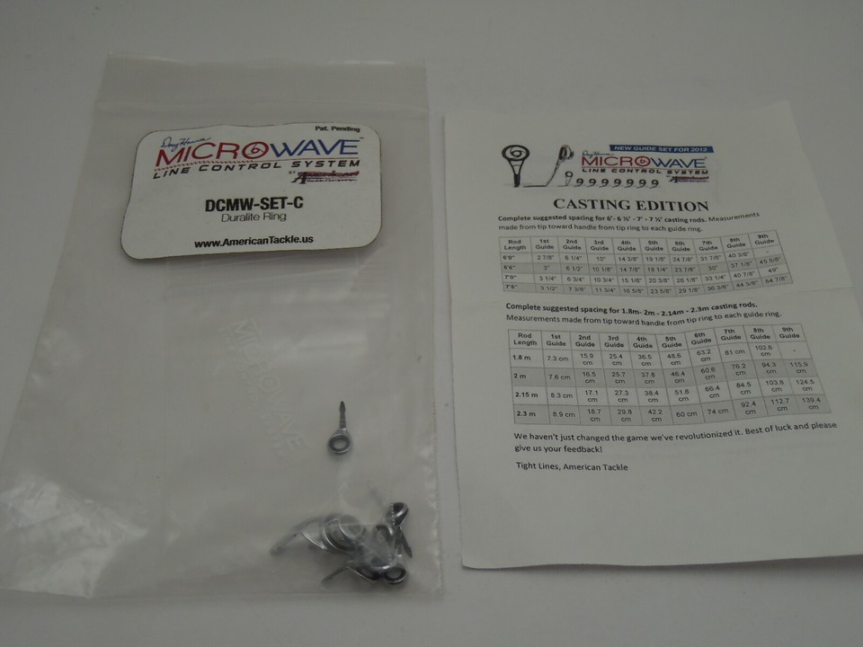 1set American Tackle Microwave Guide Fishing Rod Component Set Choose ...