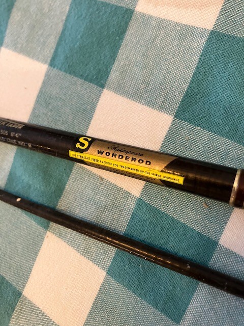 Vintage Shakespeare 8' 6" 2 piece Wonderod Fly Fishing Rod. FY-A 505 ...