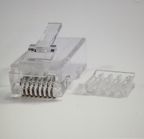 Ethernet CAT6 RJ45 Modular Connector Plugs with Load Bar Pack of 25 ...