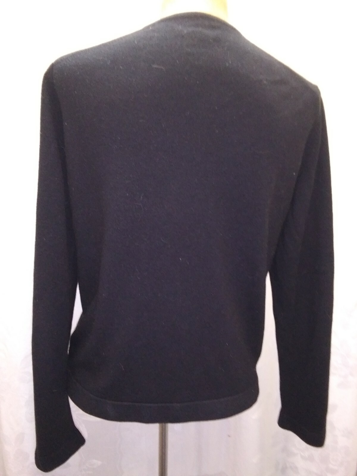 Vintage 1950's Black Cashmere ? Pinup Sweater by Give… - Gem