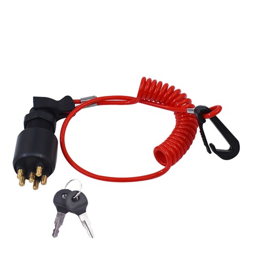 Ignition Key Switch W/ Safety Lanyard For Evinrude Johnson 175974 ...