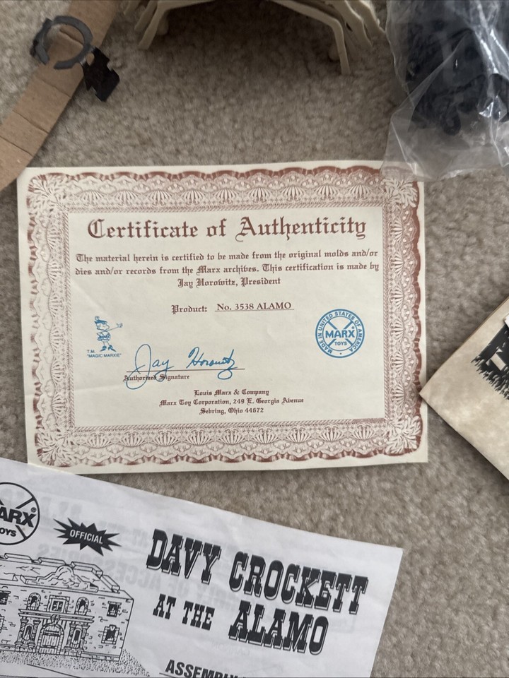 Official Davy Crockett At the Alamo Marx No 3534R | eBay