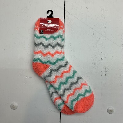Snugadoo White Fuzzy Socks One Size | eBay