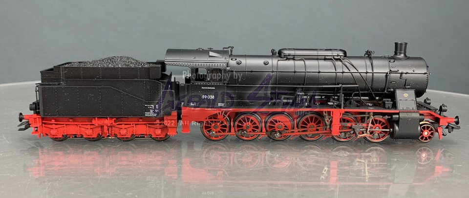 HO Märklin 37058 BR 59 DB Steam Locomotive with a Tender 50 Year Annv ...