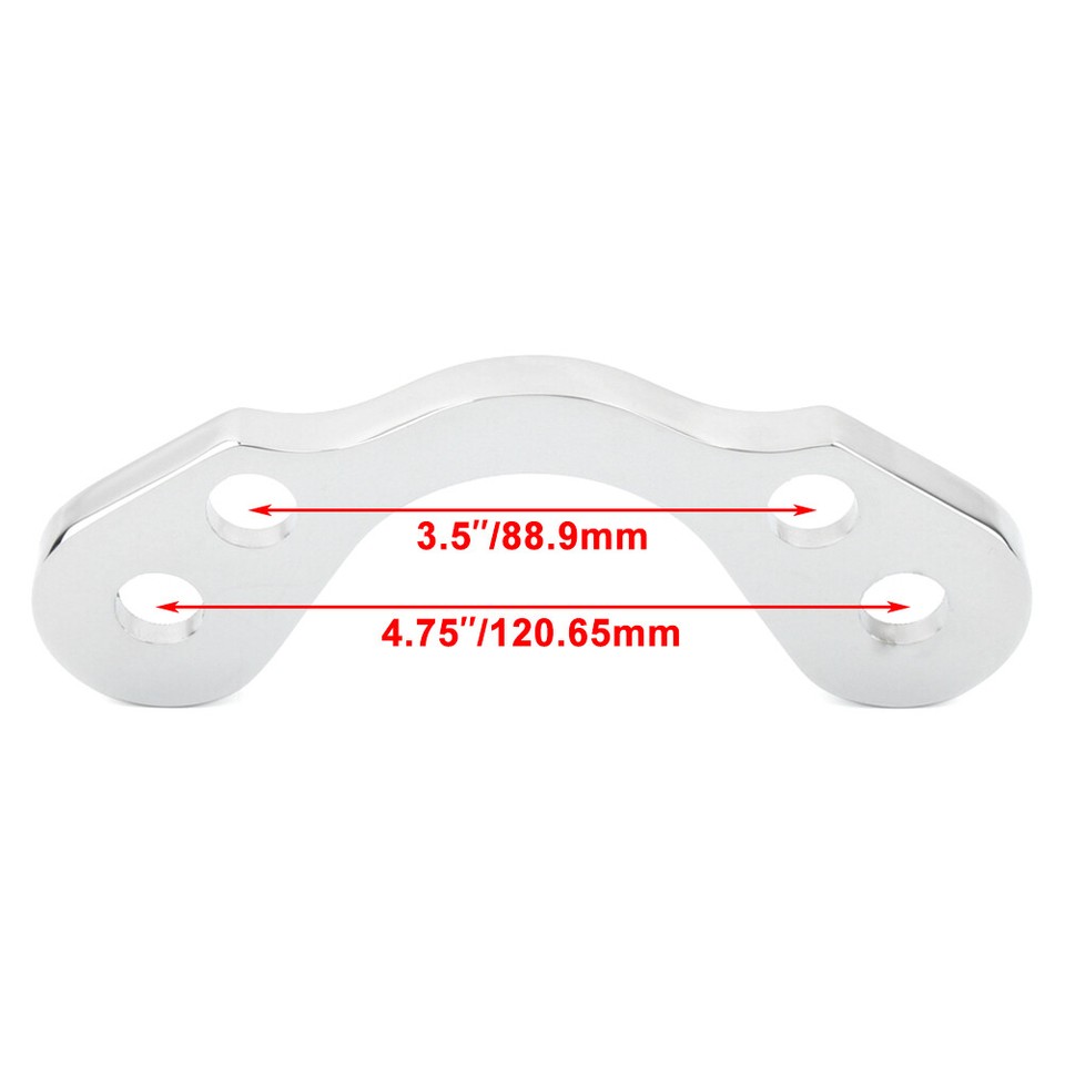 Springer Handlebar Tree Adapter Top Clamp 3.5" Wide Riser For Harley ...