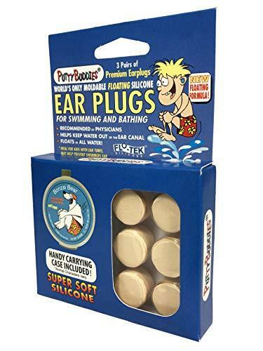 PUTTY BUDDIES Floating Earplugs 3-Pair Pack – Soft Silicone Ear Plugs ...