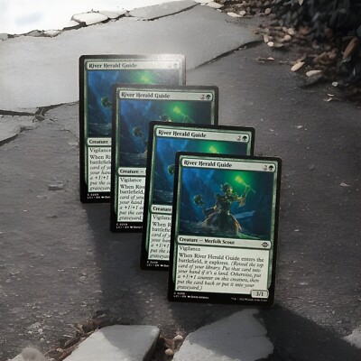 MTG LCI: X4 River Herald Guide ( Creature Merefolk Scout) Regular Common 0209 | eBay