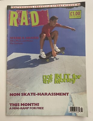 RAD Skateboarding Magazine Issue No. 86, April 1990 | eBay UK