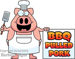 BBQ Pulled Pork DECAL (CHOOSE YOUR SIZE) Food Truck Concession Vinyl ...