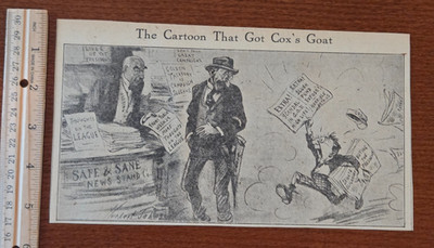 The Cartoon That Got Cox's Goat Herbert Johnson Boston Evening ...