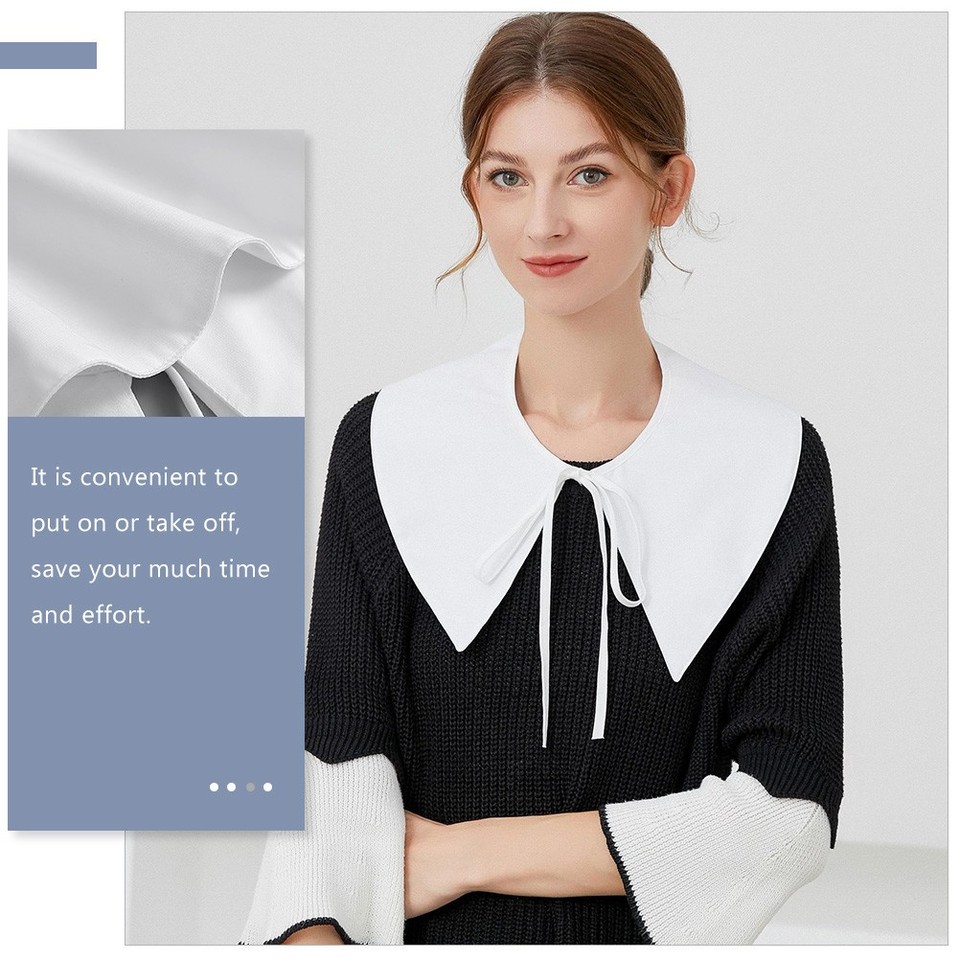 Women Fake Collar Detachable Collar Shirt Attachment Dickey False ...