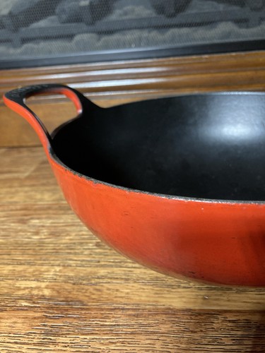 Le Creuset Orange Enameled Cast Iron Balti Pot 24 | eBay