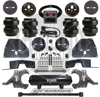 Chevy C10 71-72 Front / Rear Air Bag Suspension Kit w/ Tank Compressor ...