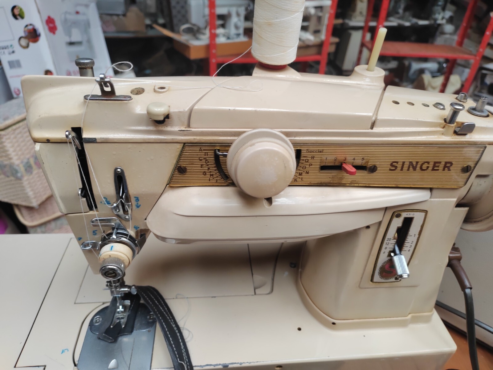 SINGER 431G Convertible Heavy Duty Upholstery & Leather Make in Germany ...