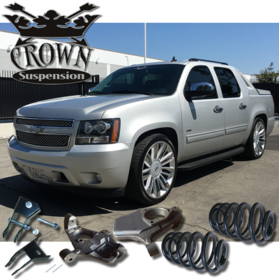 Crown Suspension 2007-2014 Avalanche EXT Lowering Kit Spindles Coils ...