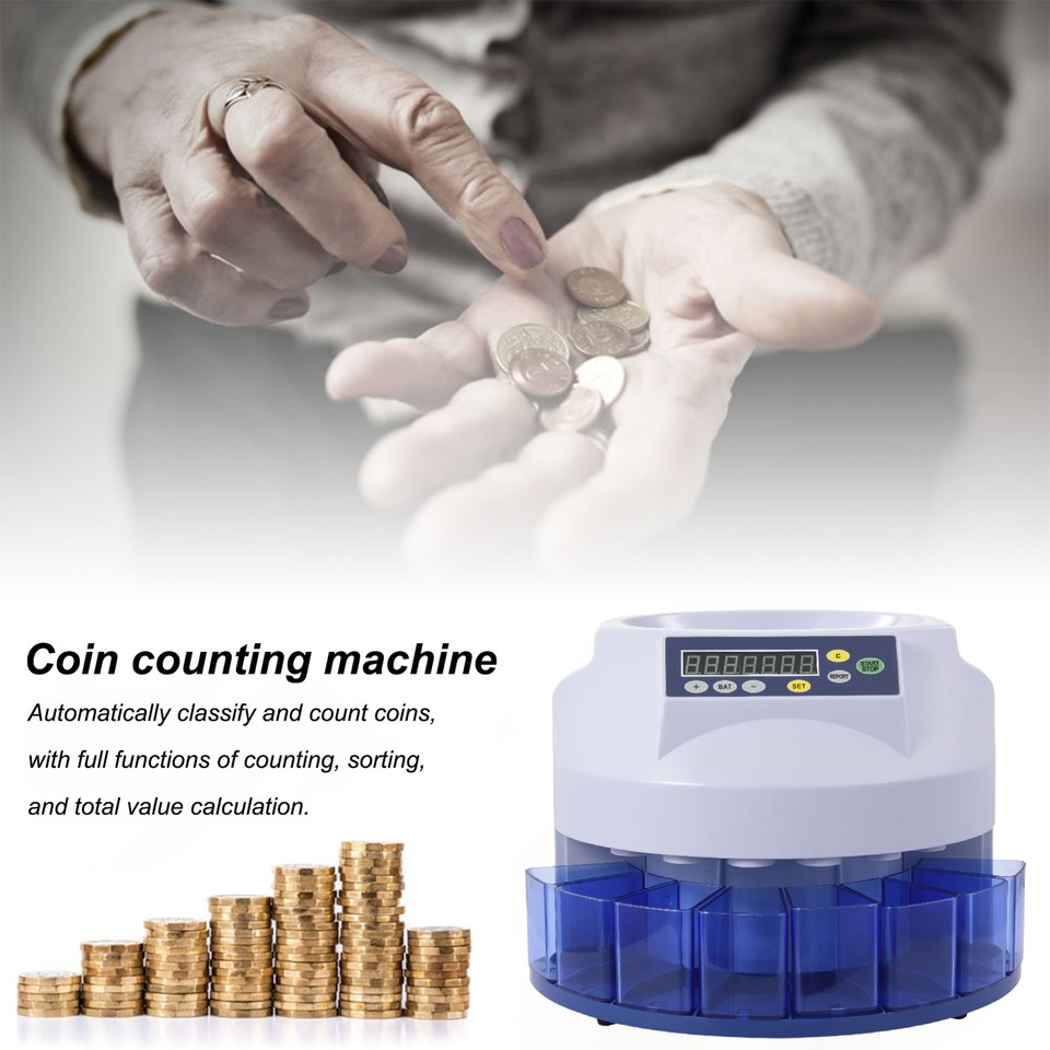 Digital Coin Counter Sorter Machine Automatic Electronic Counting ...