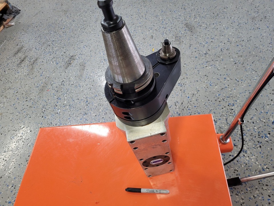 CTL Centreline right angle set back live driven milling head, E40, CAT ...