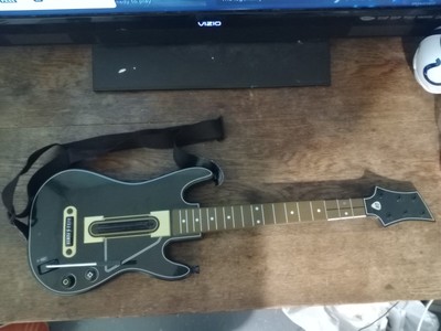 Guitar Hero Wireless Guitar Black Gold CE0700 Activision Model 0000654 ...