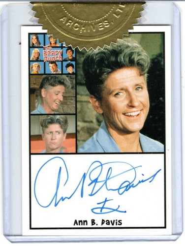 THE COMPLETE BRADY BUNCH 2011 RA ANN B. DAVIS AS ALICE NELSON AUTOGRAPH ...