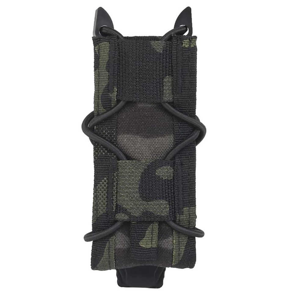 Single/Double Stack Gun Magazine Pouch Tactical 9mm Open-Top Pistol ...