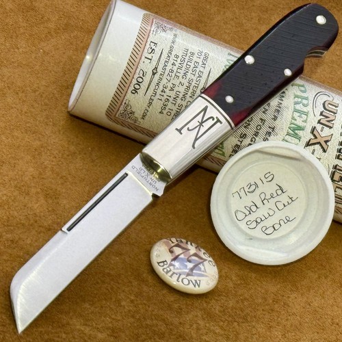 GEC GREAT EASTERN CUTLERY NORTHFIELD 77 RED SAW CUT BONE SHEEPSFOOT ...