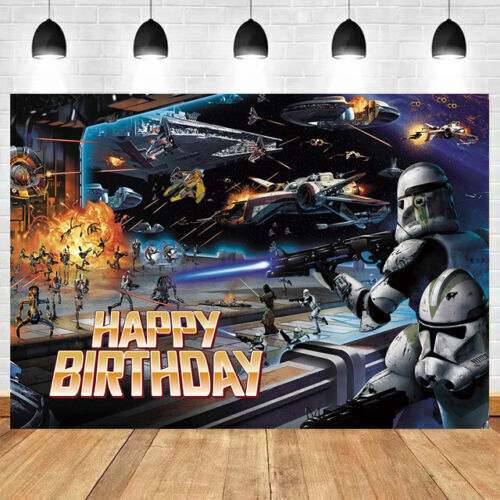 Star Wars Birthday Background Universe Wars Backdrop Boy Birthday