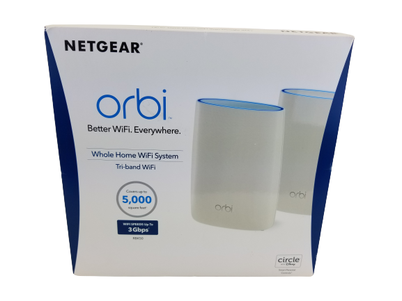 Netgear Orbi AC3000 Trri-Band Wireless Router - White, Pack of 2 (RBK50 ...