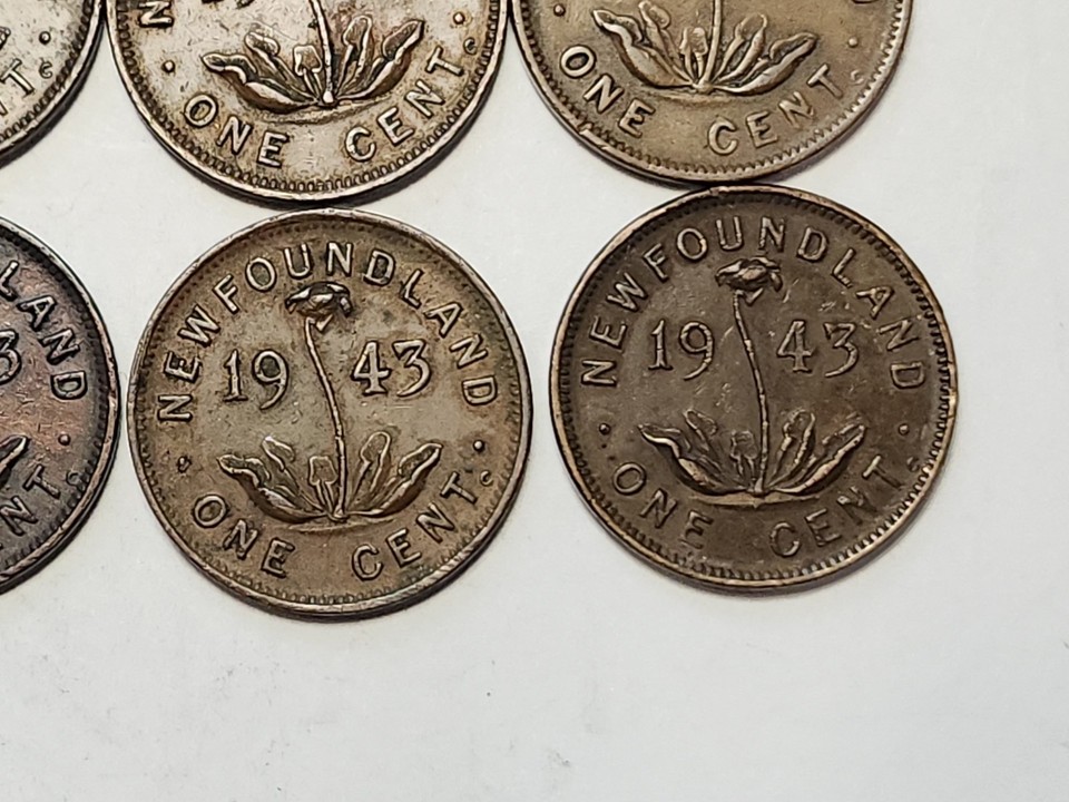 1938-1943 Newfoundland One Cent Lot Of 12 Coins 2687 | eBay
