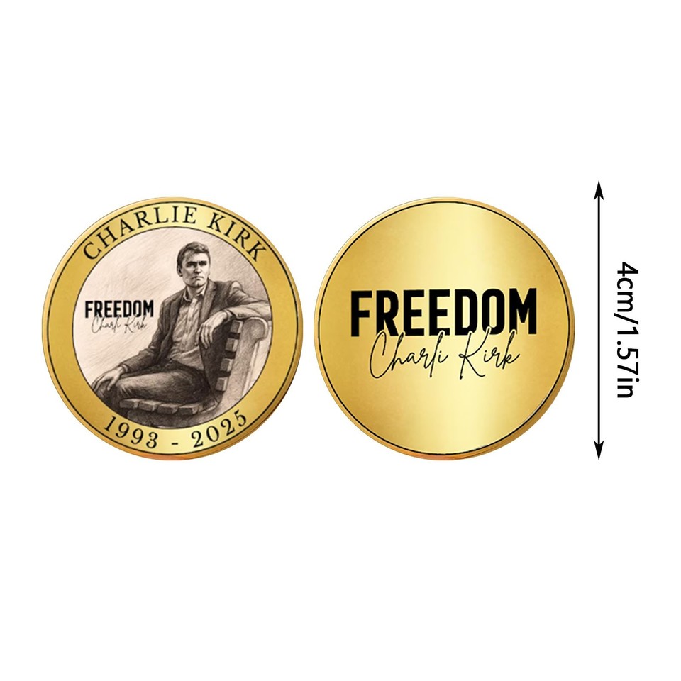Charlie Kirk Commemorative Coin Slogan: FREEDOM Great Patriot | eBay