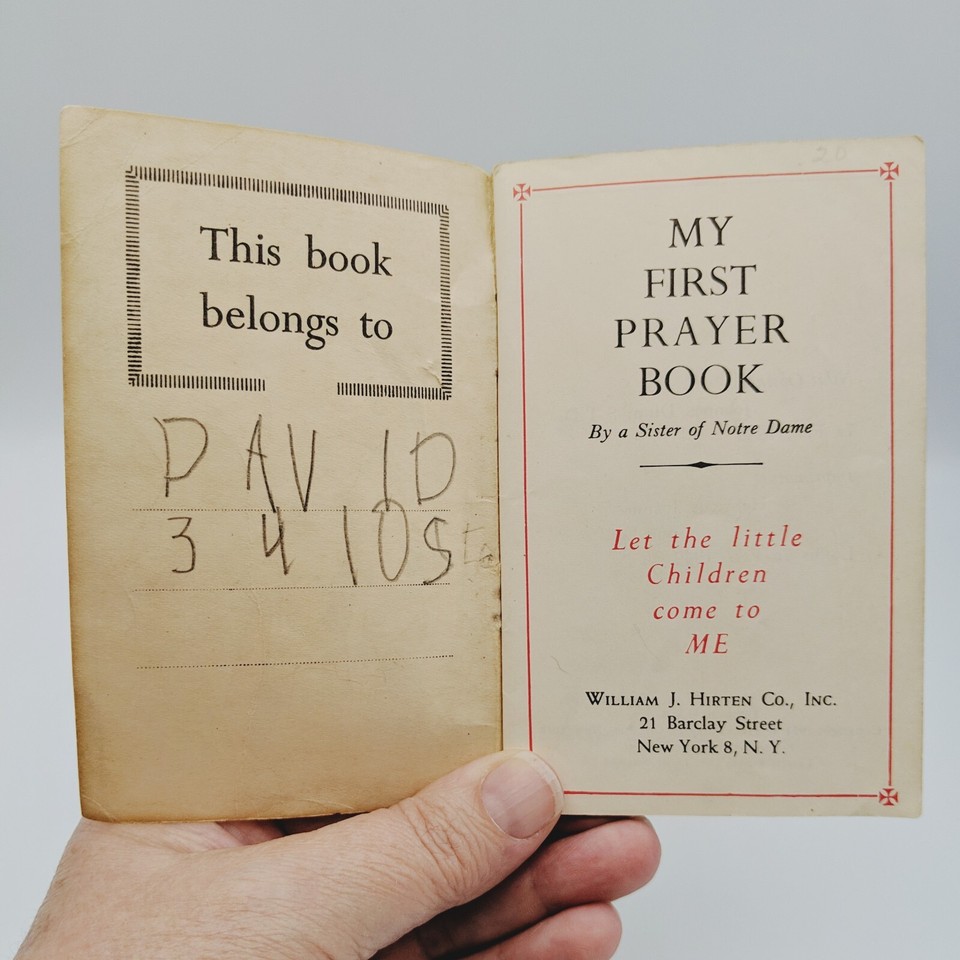 Set of 3 Vintage 1950s My First Prayer Book Welcome Jesus First Gift PB ...