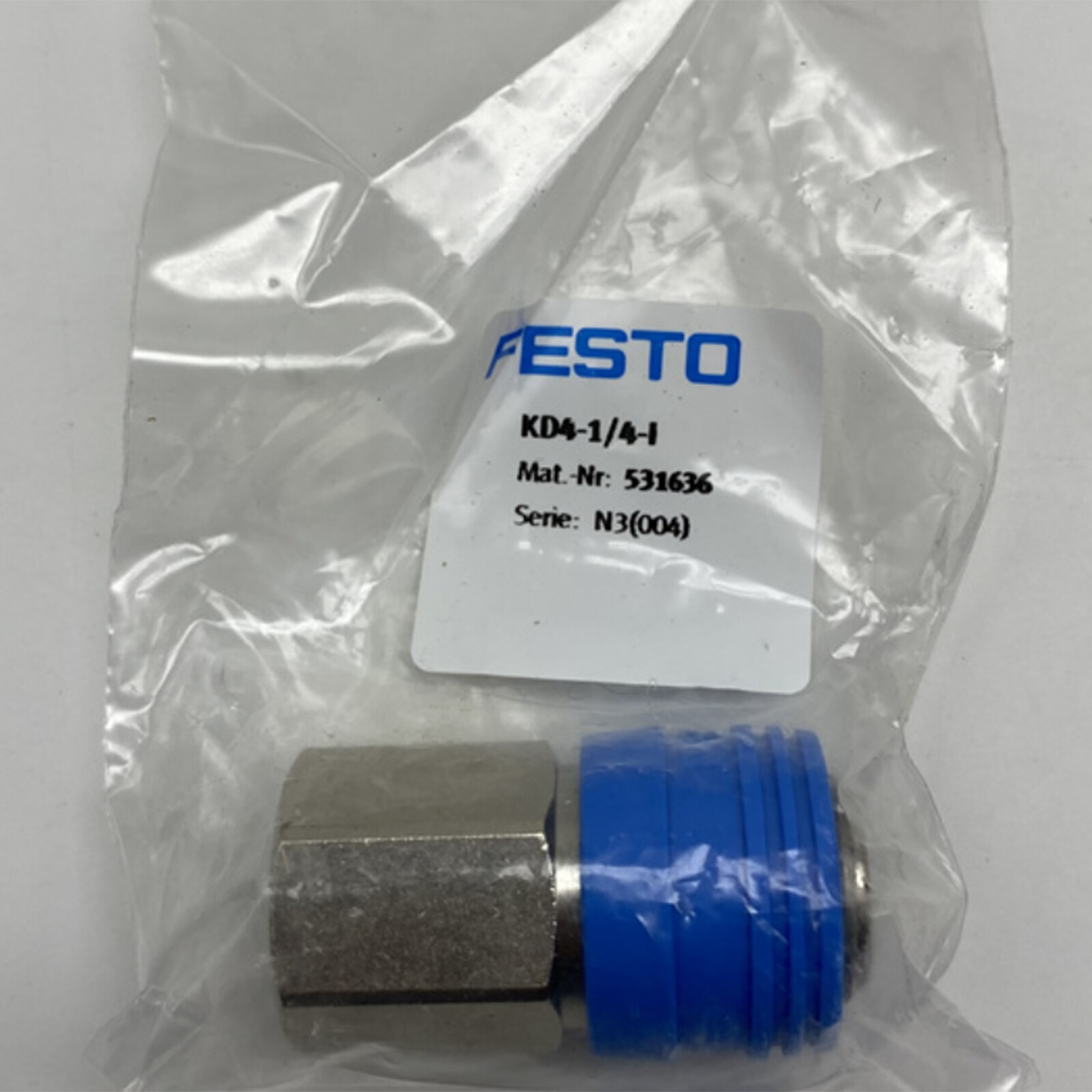 1piece NEW FESTO KD4-1/4-I 531636 Quick connector Quality assurance | eBay