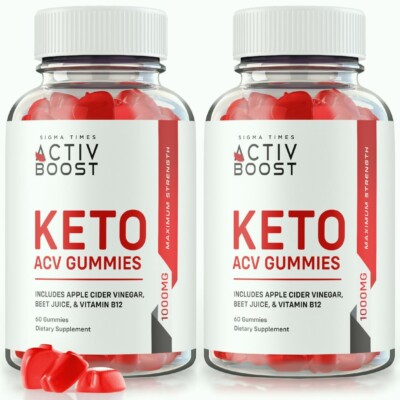 (2 Pack) Activ Boost Keto ACV Weight Loss Gummies to Burn Fat for ...