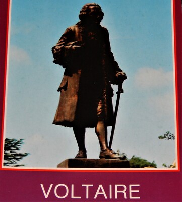 Vintage Postcard, FERNY-VOLTAIRE, FRANCE, Voltaire Statue, French ...