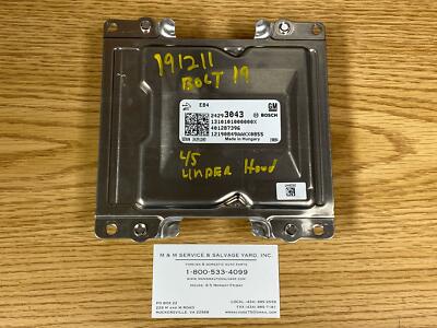 2019 Chevrolet Bolt ECU Engine Control Module ECM 24291203 24293043 | eBay