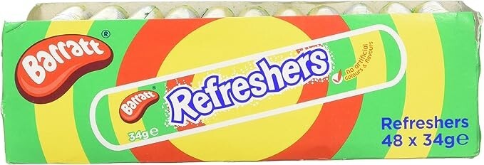 Barratt Refresher Rolls Retro Sweets 34g x 48 Rolls - Cheapest Price ...