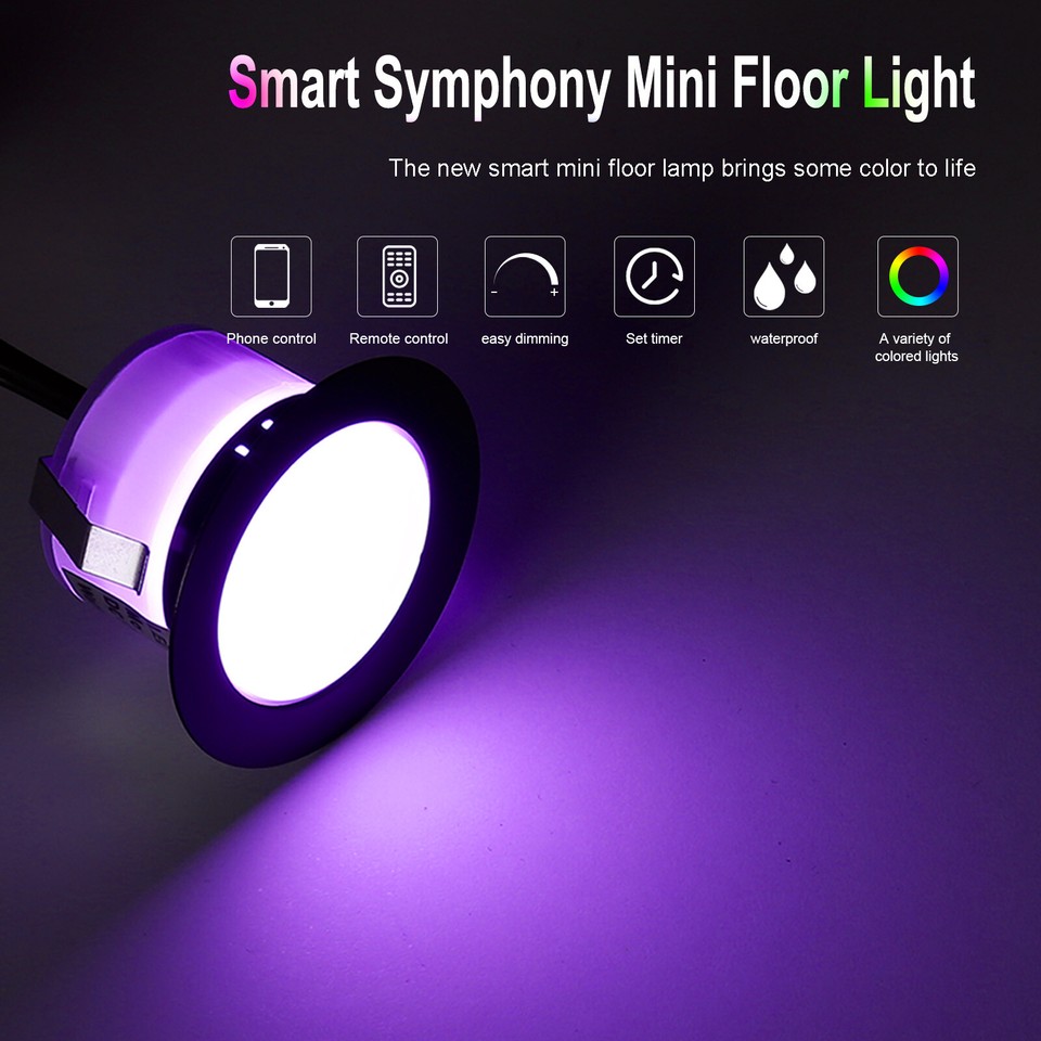 WIFI LED Deck Lights Outdoor RGB/RGBW/RGBIC Garden Stair Step Plinth ...