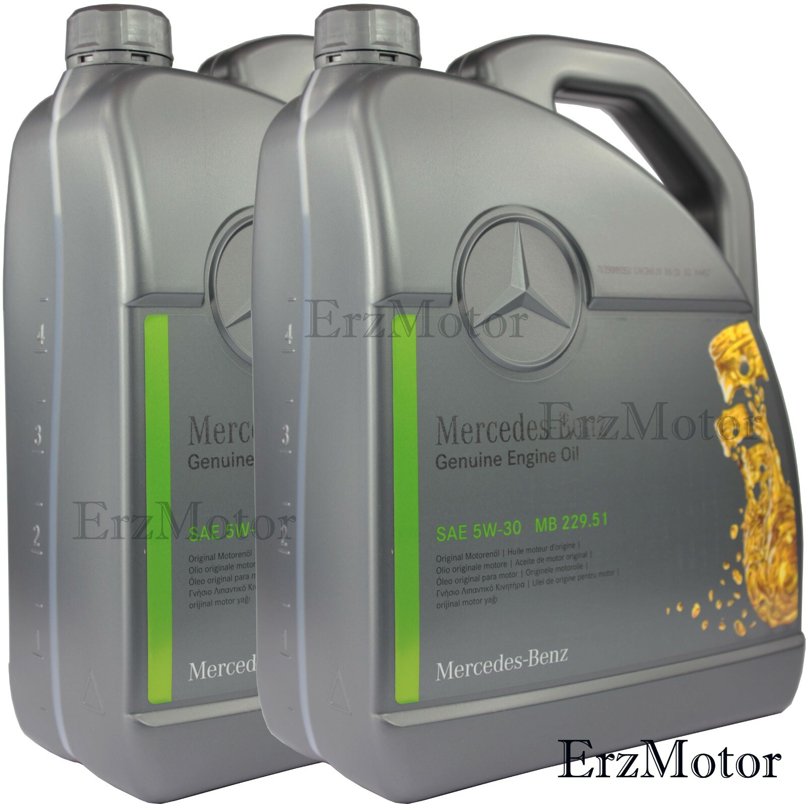 10 Liter Original Mercedes Benz MB 229.51 5W-30 Motoröl 5W30 Genuine ...
