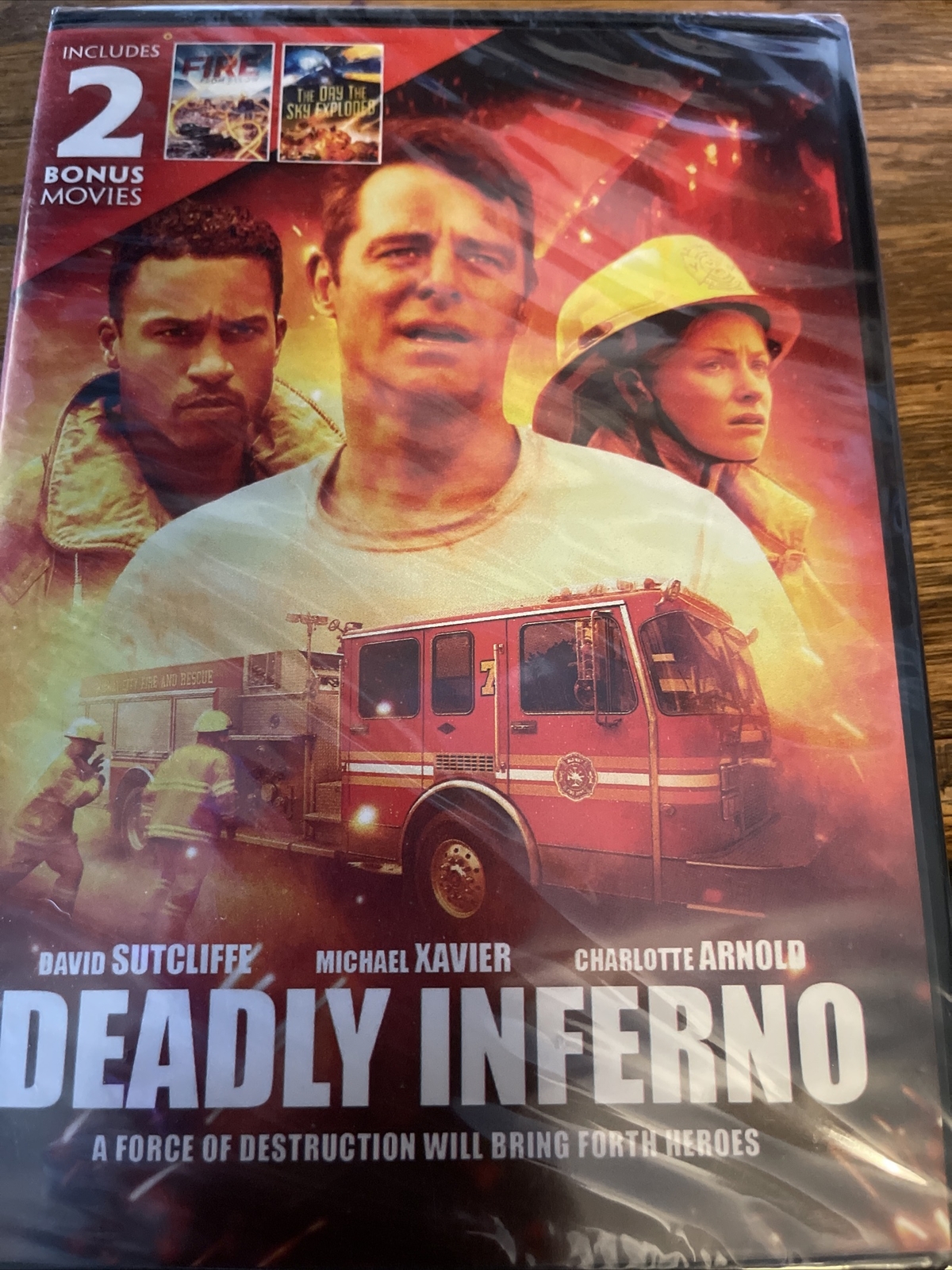 Deadly Inferno DVD 2018 + 2 Bonus Movies Fire From Below & Day The Sky ...