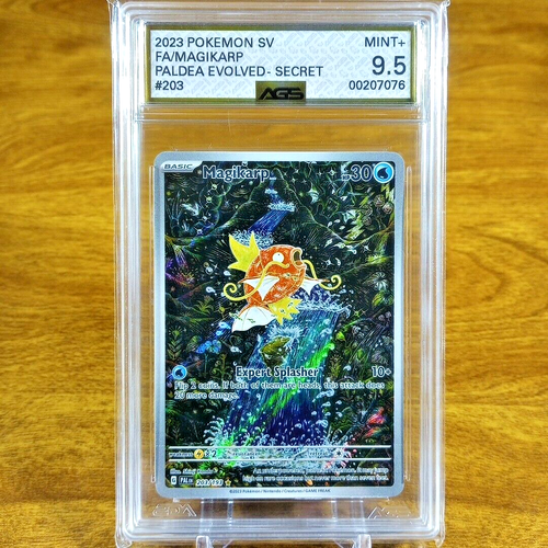 Pokemon Paldea Evolved Magikarp 203/193 AGS Mint+ 9.5 FA Holo Secret ...