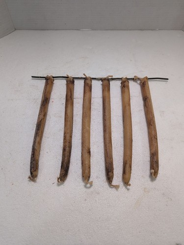 antique tallow bees wax candles hand made 6 pc 10 in 18th 19th c ...