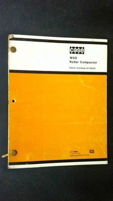 Case W50 Roller Compactor Parts Catalog H15834 Manual Equipment Guide ...