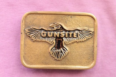 Vintage Rare Gunsite Raven Western Belt Buckle | eBay