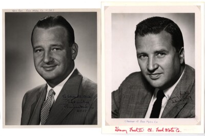 Henry Ford II and Benson Ford Signed Photographs (Ford Motor Company ...