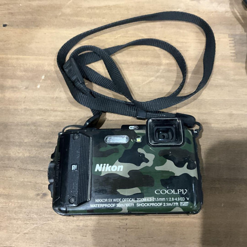 Nikon COOLPIX AW130 Camouflage Green Waterproof Shockproof GPS WiFi ...