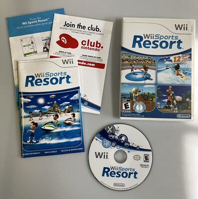 Wii Sports Resort Nintendo Wii 2009 Game Complete W/ Manual CIB Tested ...