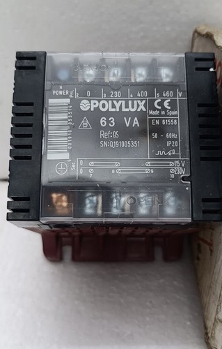 TRANSFORMATEUR POLYLUX 63 VA 230-400-460 115-230 V EN 61558 50-60 Hz ...