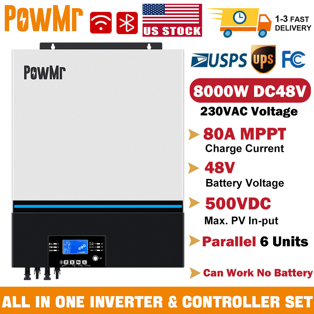 MPP Solar X LV6548 Hybrid Solar Inverters UL Listed, 52% OFF