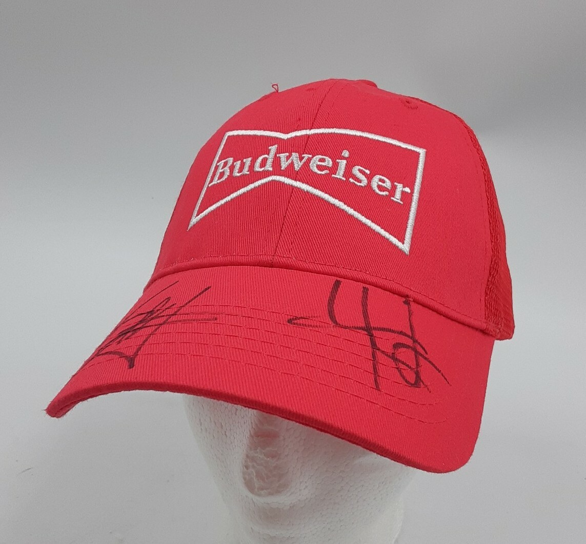 BUDWEISER Classic Retro Snapback Hat Ball Cap Red Mes… - Gem